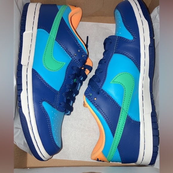 Nike | Shoes | Nike Dunk Low Electric Blue Sz 45y | Poshmark